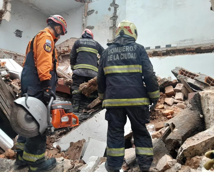 Derrumbe en una obra en construcción en Belgrano • Diario Núcleo